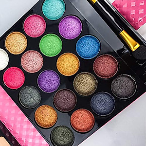 All in One Makeup Kit,Beauty Book Makeup Set With Eyeshadow Palette Lip Glosses Blushers Powder Concealer Mirror Brush,Professional Makeup Kit Set Gift for Women Girls,Beginners,Teens,32 Colors(Rosy)