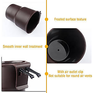 Hanging Cup Holder with 2 Kinds of Hooks,Multi-Function Car Cup Holder Organizer Car Seat Cup Holder for Drinks,Glasses Holder,Pen,Various Bits and Bobs (Brown)