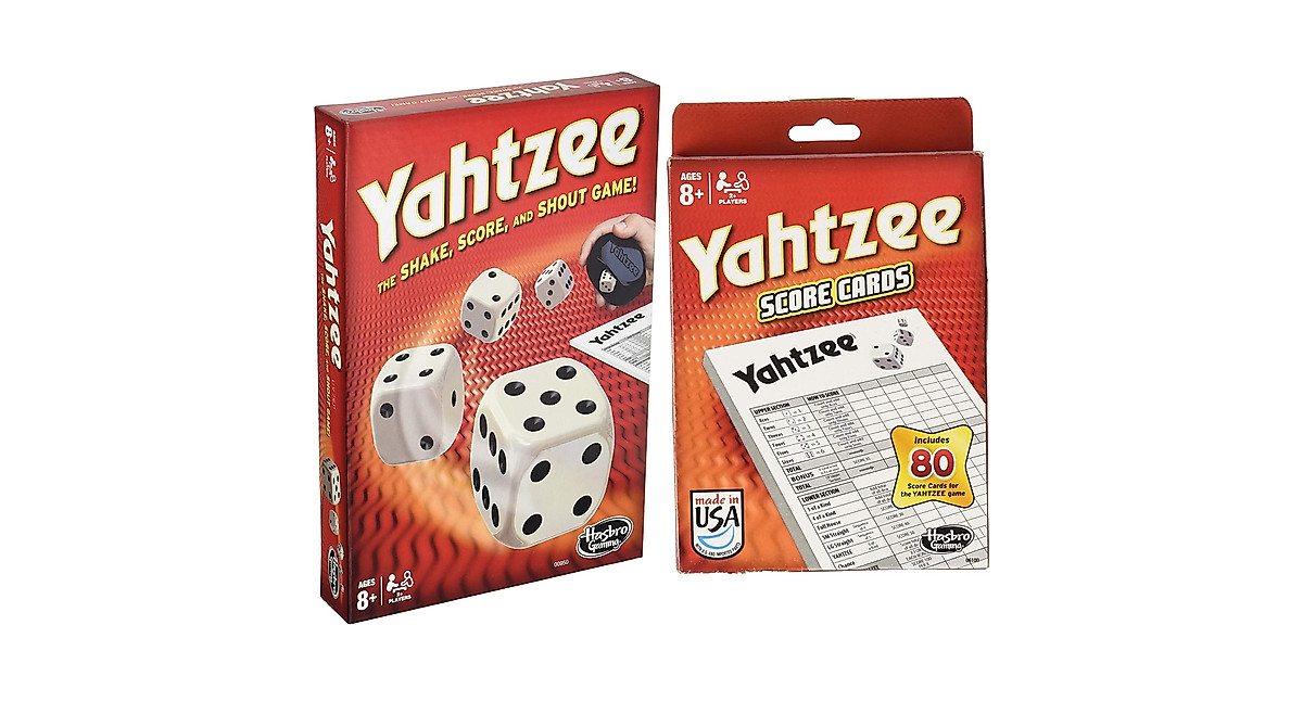 Yahtzee Board Game Bundle with Score Pads | PTP Black Edition