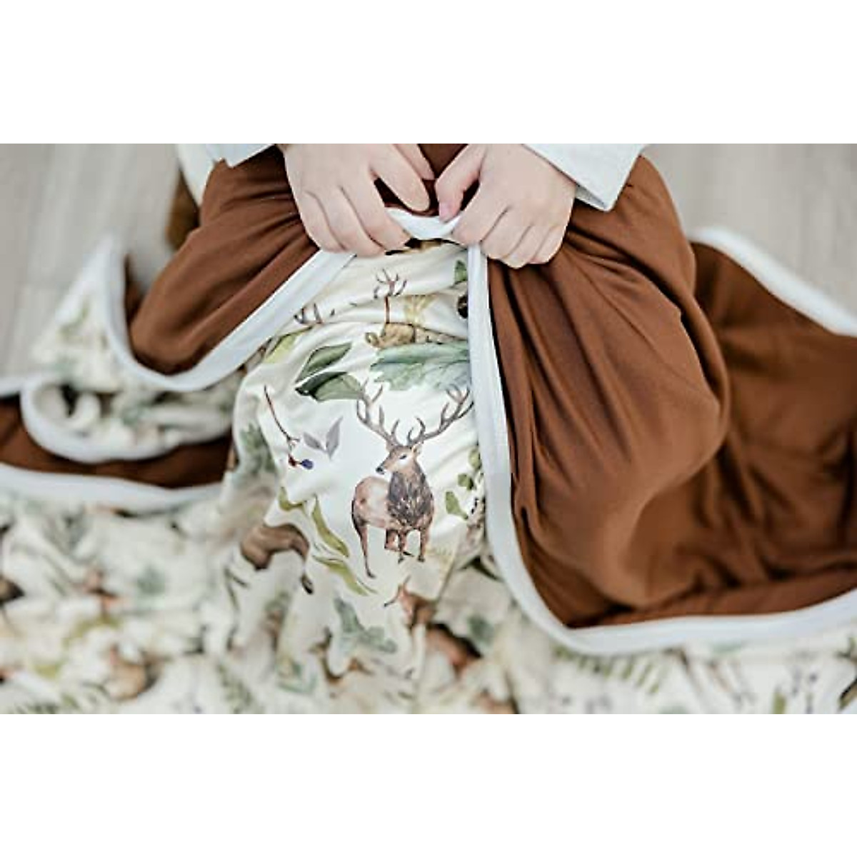 Pobi Baby Premium Baby Blanket, Soft Stretchy Quilt for Babies, Toddlers, Kids (Wildlife Animal)