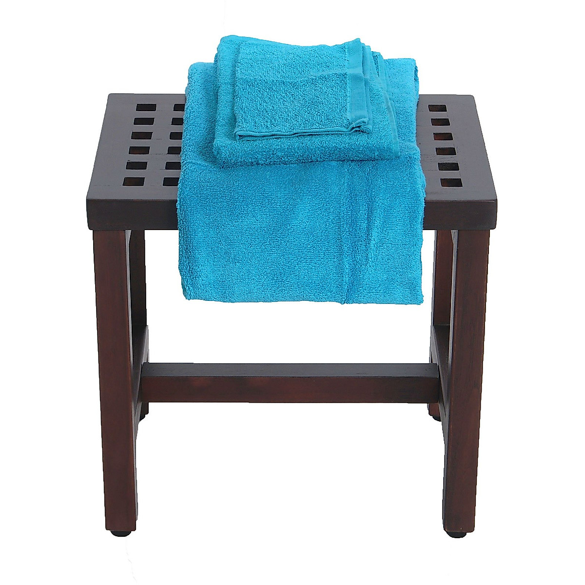 DecoTeak Espalier 18" Lattice Teak Shower Bench