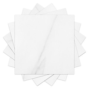 WESTICK Marble Vinyl Tiles Peel and Stick Floor Bathroom Floor Tile Peel and Stick Waterproof Non-Slip Stick on Tiles Marble Vinyl Flooring for Bedroom Kitchen RV Camper Laundry Room 12" x 12" 5 PCS