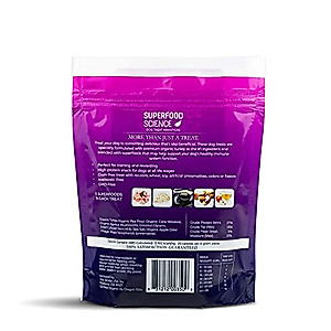 Superfood Science All Natural Organic Turkey Dog Treats with Healthy Human Grade Ingredients, Made in USA, Gluten-Free Training & Rewarding Snacks for Small, Medium, and Large Dogs, 5 Oz, Mini Sticks