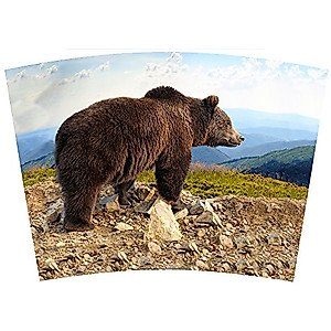 Mugzie 20 Ounce MAX Stainless Steel Travel Mug with Wetsuit Cover - Brown Bear