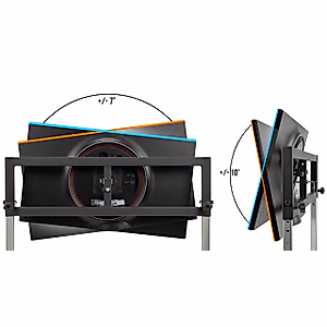 SimFab Monitor Mount Floor Stand for Racing and Flight Simulators | for Monitors up to 100x100mm VESA, 24, 27, 32, 34, 37, 49 Ultra Wide