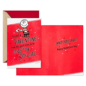 Hallmark Pack of 3 Peanuts Valentines Day Cards (Snoopy and Charlie Brown)