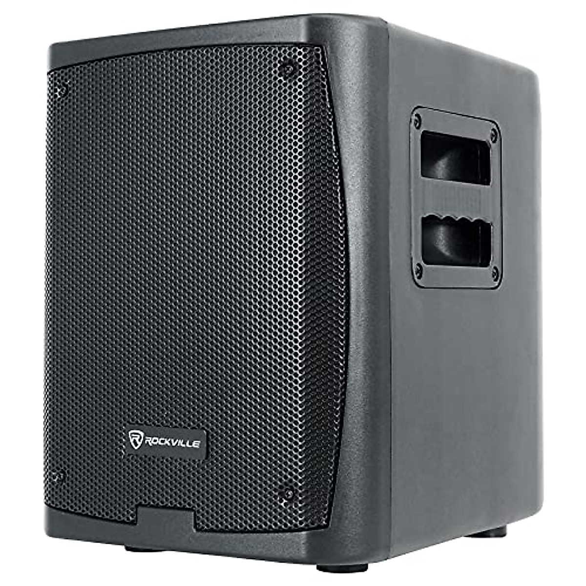 Rockville Titan Portable Array Battery Powered PA DJ Speaker System w/Subwoofer, Black