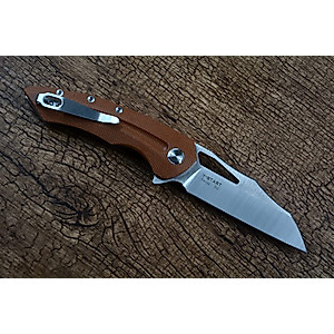 TwoSun Y-START Folding Outdoor Camping Hunting Knife TS132 D2 Blade Linen Handle