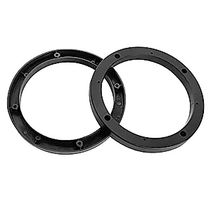 uxcell Auto Car Truck Black 6.5 Inch Plastic Speaker Spacers 14mm Depth 2 Pcs