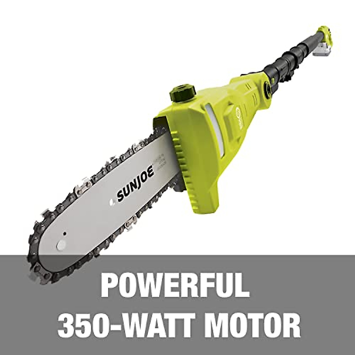 Sun Joe 24V-PS8CMAX-LTE 24-Volt IONMAX Cordless Telescoping Pole Chain Saw Kit, 8-inch, W/ Bonus Spare Chain, 2.0-Ah Battery + Charger