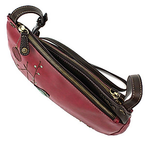 Chala Handbags Bird Criss Cross Crossbody Handbag Purse