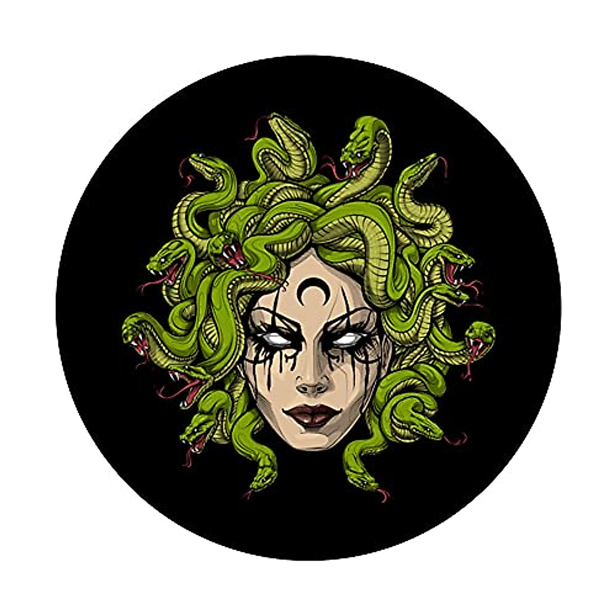 Medusa Greek Goddess Snakes Ancient Greece Mythology Gothic PopSockets Swappable PopGrip