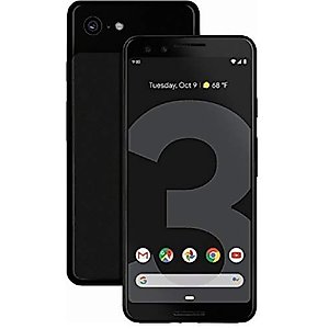 Google Pixel 3 Unlocked GSM/CDMA - US Warranty (Direct from Google) (Black, 64GB) (Renewed)