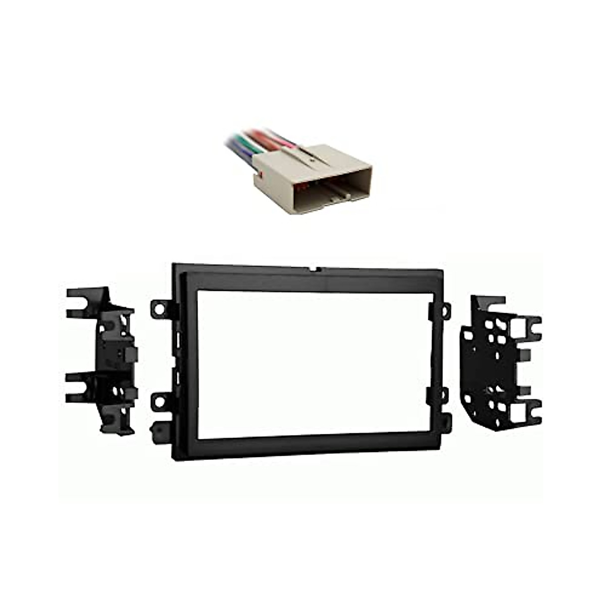 Compatible with Ford F 150 2004 2005 2006 Double DIN Stereo Harness Radio Install Dash Kit Package