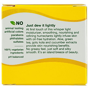 Alba Botanica Refining Aloe and Green Tea Hawaiian Oil-Free Moisturizer, 3 Ounce