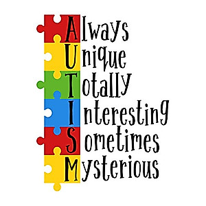 Simply Remarkable Set of 3 Autism Poster Prints Autism Awareness Home Decor Autistic Spectrum (8x10, Set of 3)