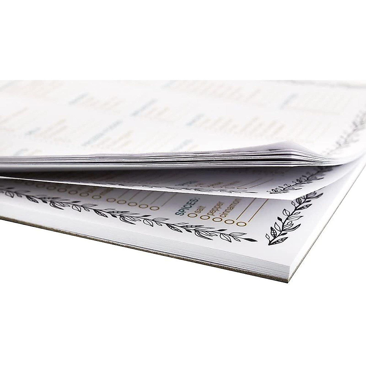 Magnetic Grocery List Pad for Fridge (100 Sheets, 9.25 x 6.25 In, 2 Pack)