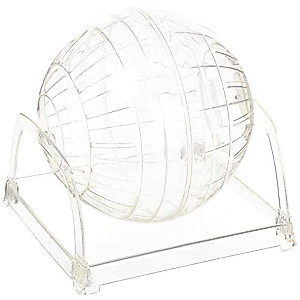 Living World Plastic Hamster Exercise Ball with Stand, 6-3/5-Inch