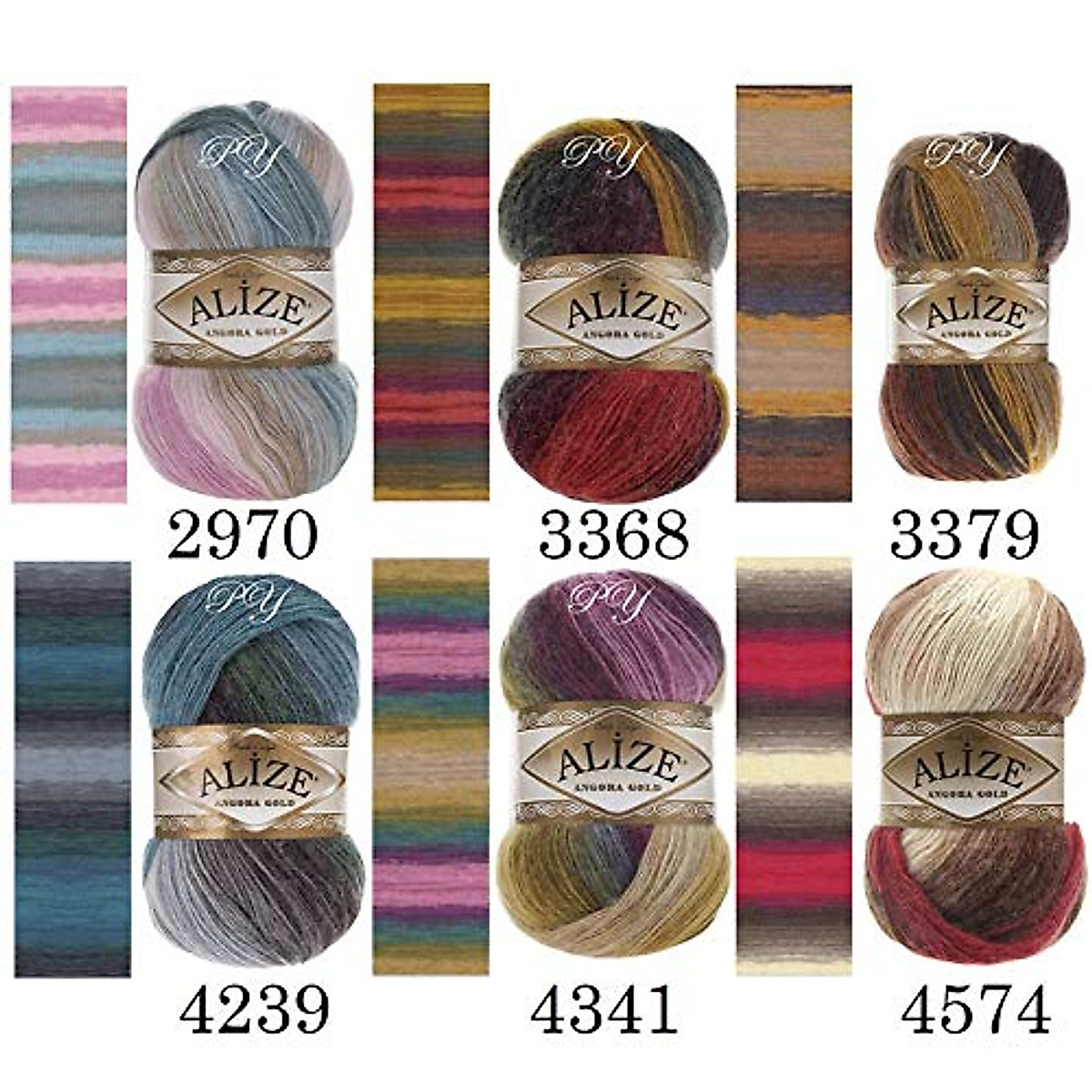 9 skn (9 Balls) Alize Angora Gold Batik, Wool Yarn, Acrylic Yarn, Knitting Yarn, Crochet Yarn, Wool Yarn, Sweater Yarn, Turkish Yarn