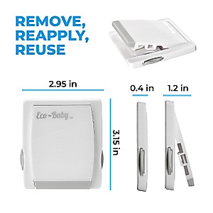 Eco-Baby Sliding Door Lock, 4 Pack Child Proof Safety Window Locks for Glass Doors