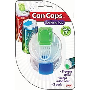 Jokari Snap and Sip Can Caps, Pack of 2