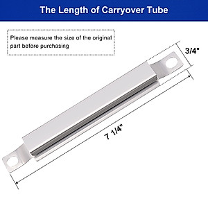 Aibabcue Grill Replacement Parts for Charbroil 463436215, 463436214, 463436213, 467300115, 463234413, 461334813, 466436213 Grill Model, Heat Plate Burner Cover, Grill Burner, Carryover Tube, Igniter