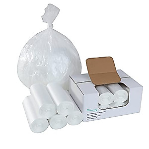 TYPLASTICS 55 Gallon Clear Trash Can Liners - 36" x 60" - HD Garbage Bags - Case of 200