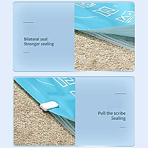 Iuhan 4 PC Vacuum Storage Bag,Extra Large Storage Bag for Comforters Blankets Clothes Pillows Travel Vacuum Compression Bags