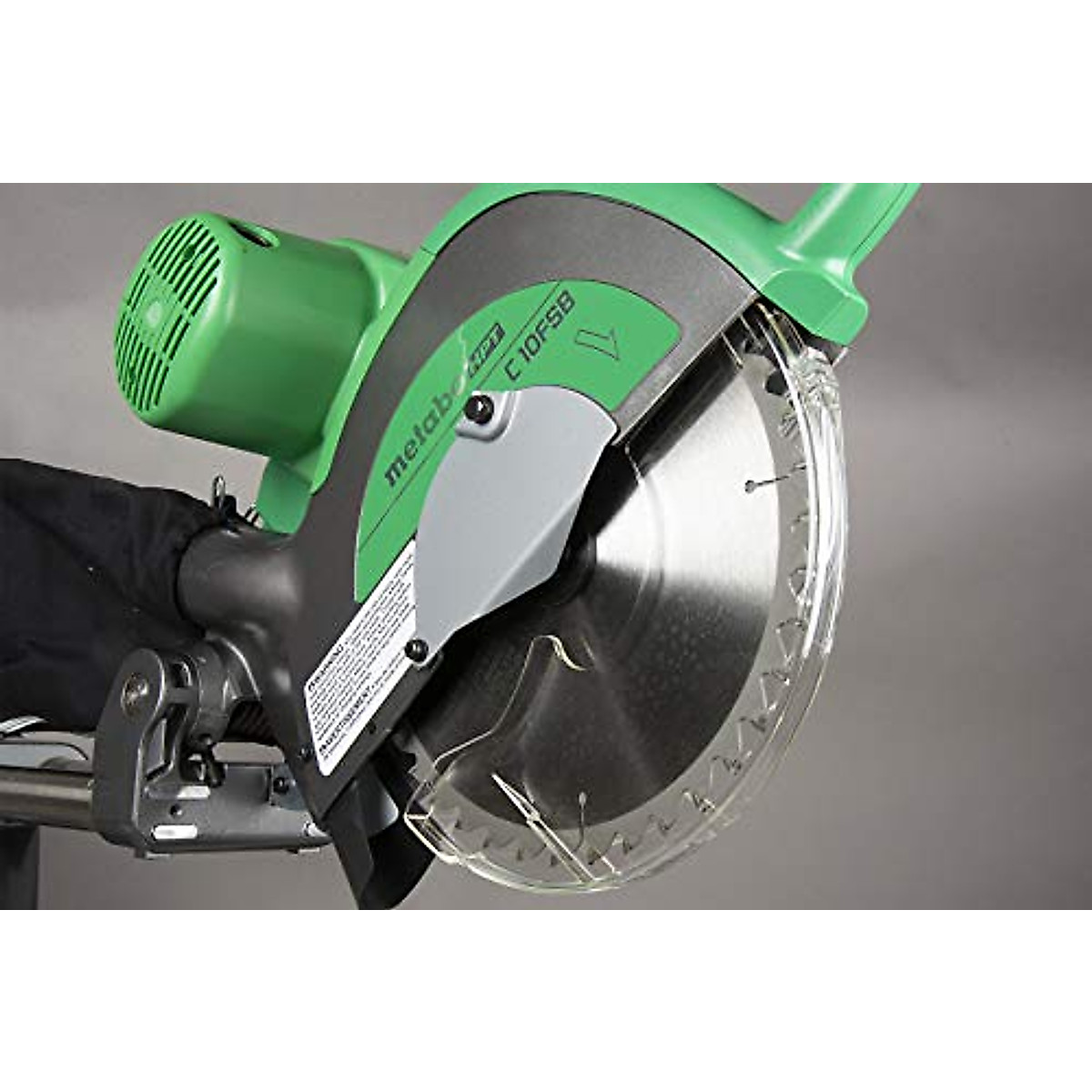 Metabo HPT 10-Inch Sliding Compound Miter Saw, Double-Bevel, Electronic Speed Control, 12 Amp Motor, Electric Brake, 5-Year Warranty (C10FSBS)