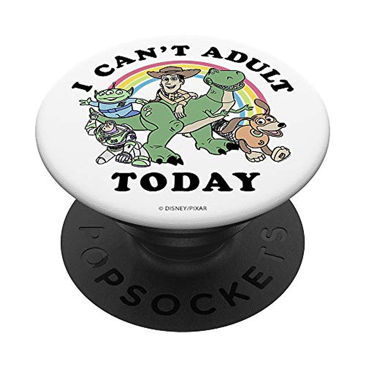 Disney Pixar Toy Story Toy Friends I Can't Adult Today PopSockets PopGrip: Swappable Grip for Phones & Tablets