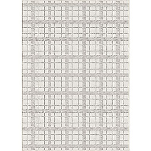 Orian Rugs Landon Natural Area Rug, 5' x 7', Grey