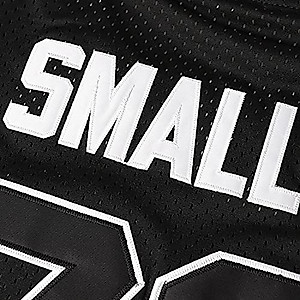 MESOSPERO BadBoy #72 Biggie Smalls Movie Notorious Big 90s Hip Hop Clothes for Party Men Basketball Jersey (Black, XX-Large)