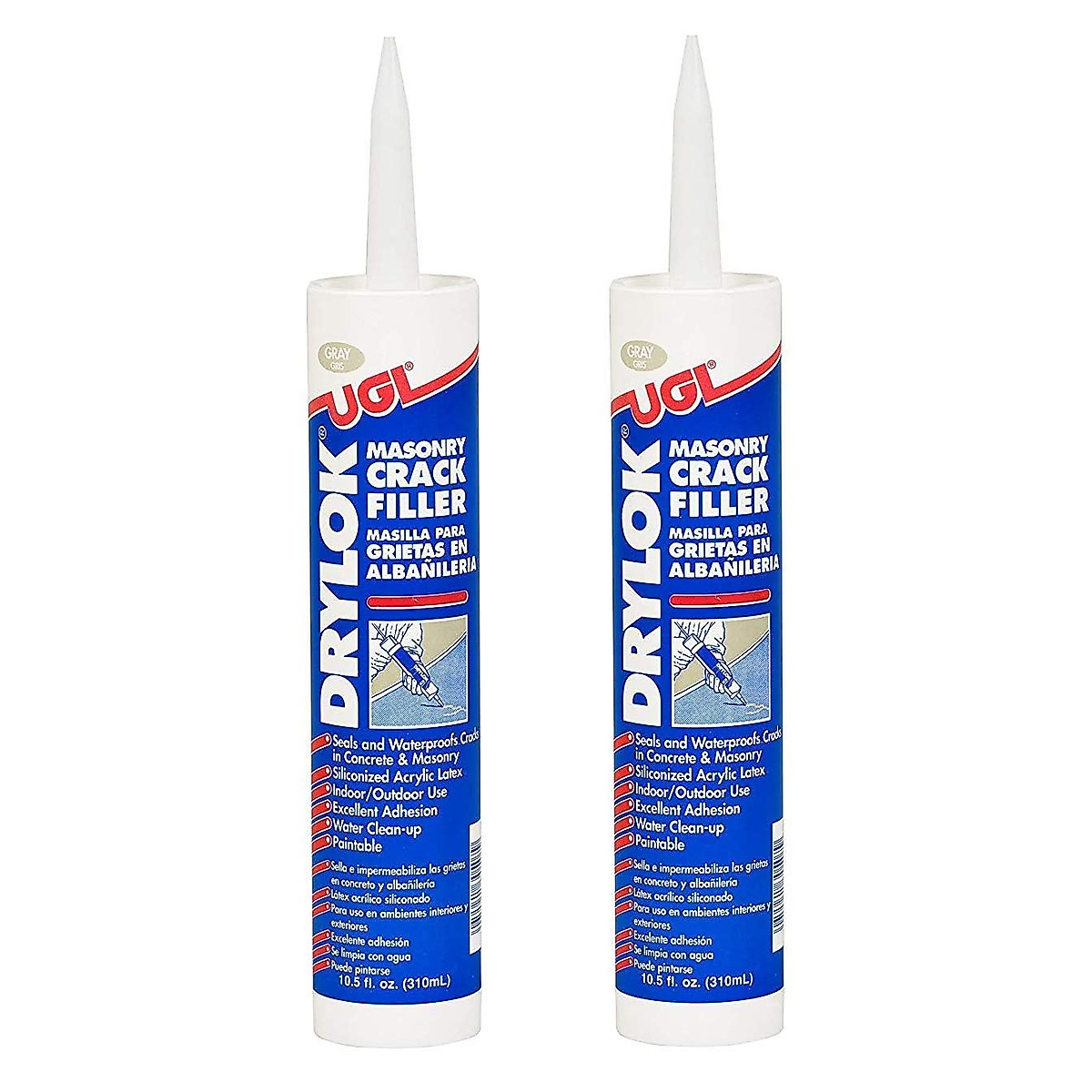 UGL 30507 10.5 Oz Drylok Masonry Crack Filler (pack of 2)