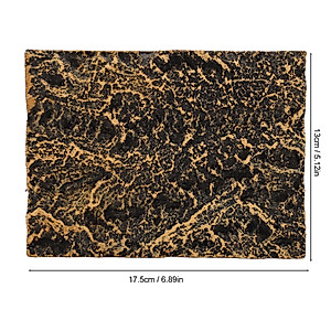 AYNEFY Reptiles Reptile Decorative Supplies, Rock Terrarium Background 3D Rock Stone Background Decorations Backdrop for Fish Reptiles Amphibians Turtles Reptile (17.5 * 13cm)