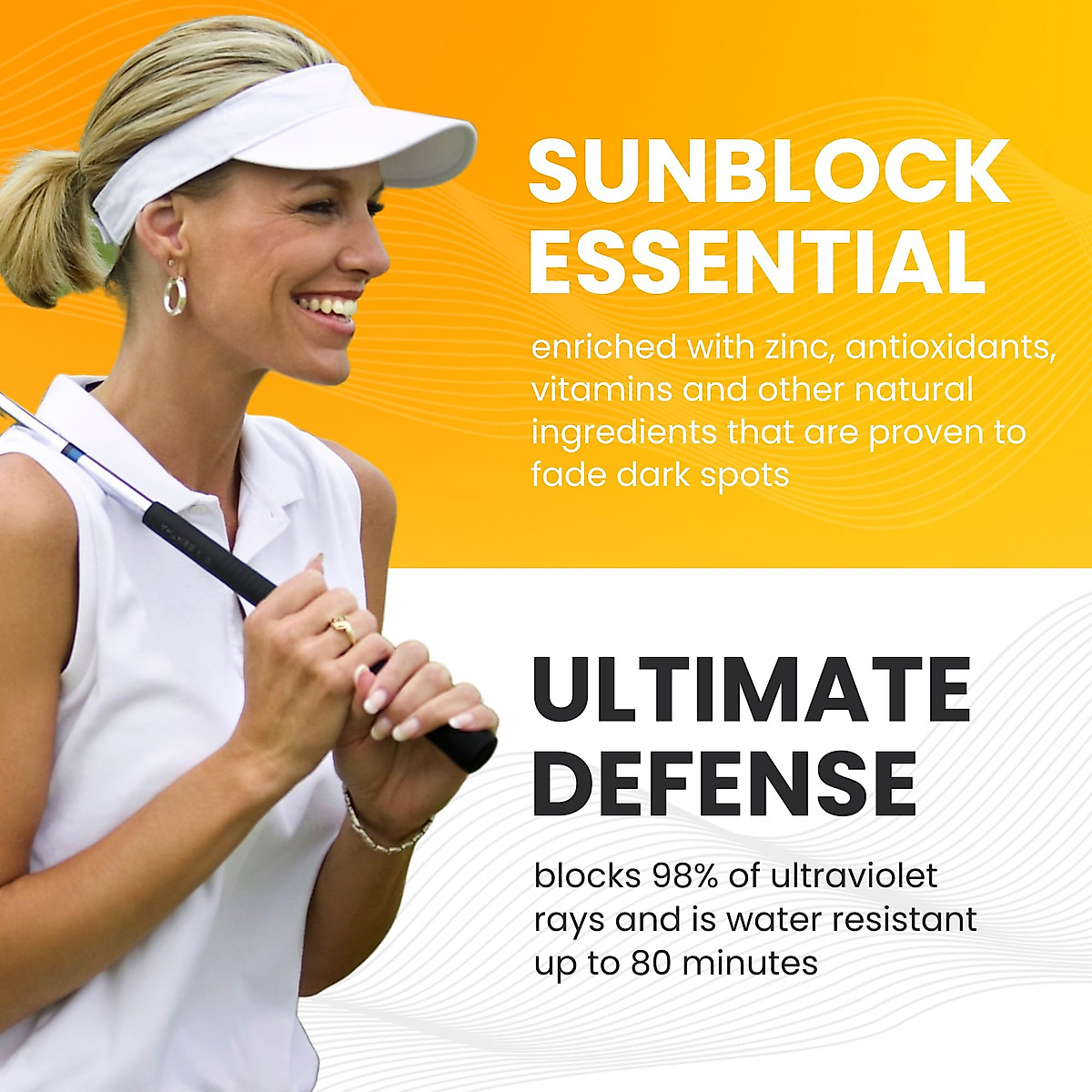 JACKET Sunscreen SPF 50+, Anti-Aging sunscreen with Vitamin C, Water resistant sunscreen for face, Zinc oxide sunscreen lotion, Age Spot Remover, Sunscreen for Body - LARGE 4 OZ size