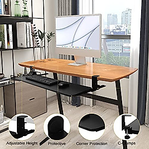 Kanrichu 36'' Extra Large Keyboard Tray, No Screw Long Adjustable ...