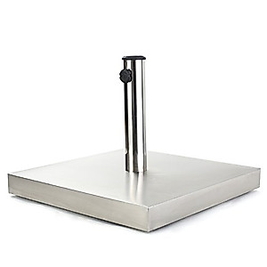 Christopher Knight Home Similan 66lb Stainless Steel Square Umbrella Base, Stainless Steel