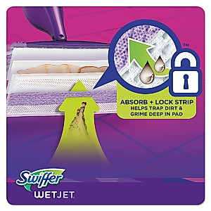 Swiffer Wetjet System Refill Cloths, 11.3" X 5.4", White, 24/box