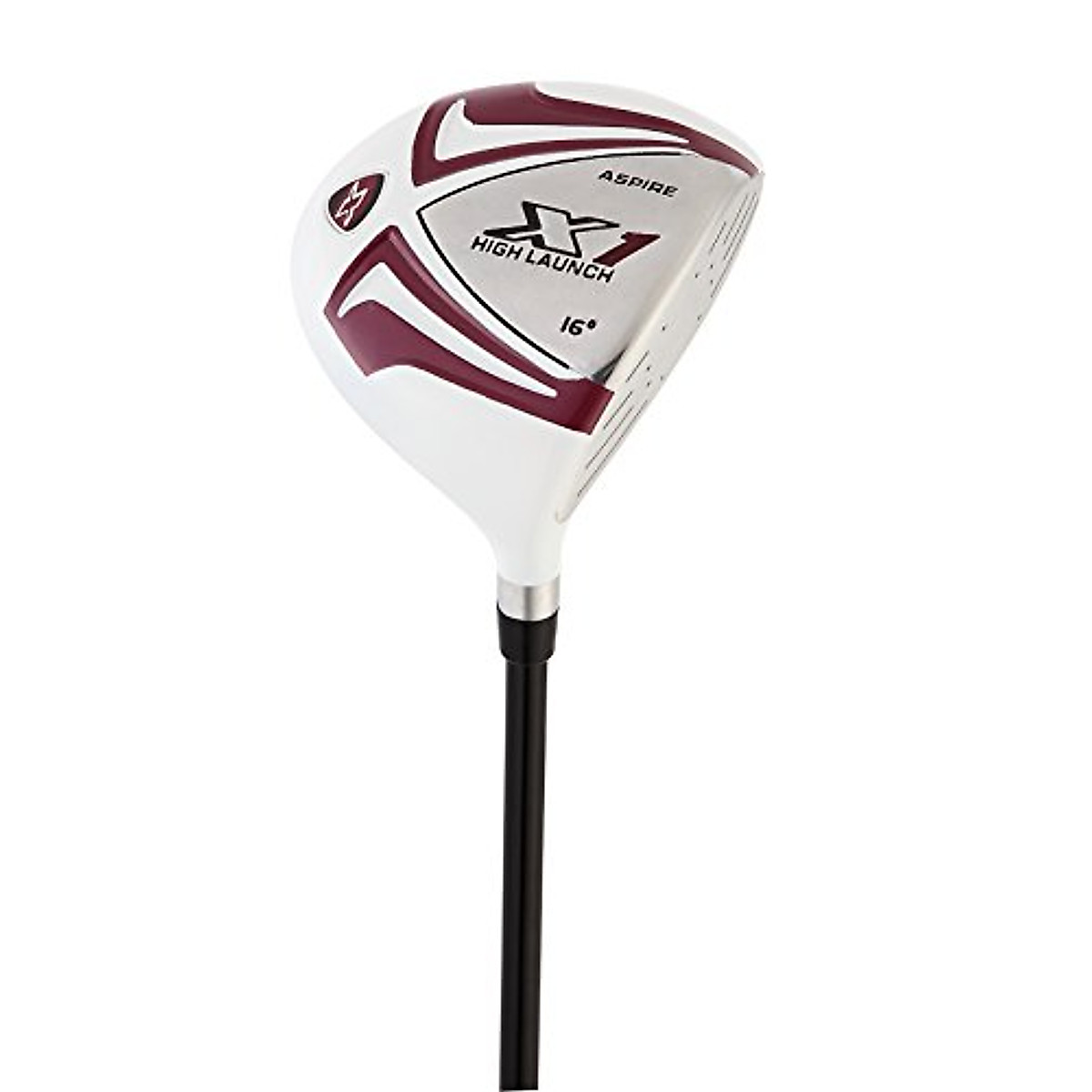 Aspire X1 Ladies Womens Complete Golf Club Set Includes Driver, Fairway, Hybrid, 6-PW Irons, Putter, Stand Bag, 3 H/C's Purple - Regular or Petite Size! (Petite Size -1", Right Handed)