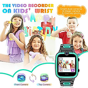 Ralehong Kids Smart Watch Boys, 5 6 7 8 9 Year Old Toys Gifts Boy HD Dual Camera 1080P Video SmartWatches with Pedometer Games Music 1.54' Touchscreen Electronic Learning & Education Toys