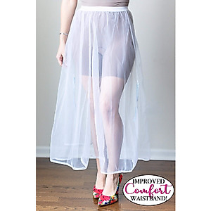 Bridal Buddy – Wedding Gown Underskirt – Elastic Waist – As Seen on Shark Tank White