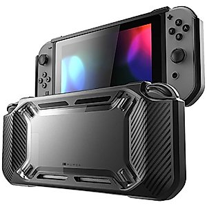 Mumba Case for Nintendo Switch, [Heavy Duty] Slim Rubberized [Snap on] Hard Case Cover for Nintendo Switch 2017 release (Black)