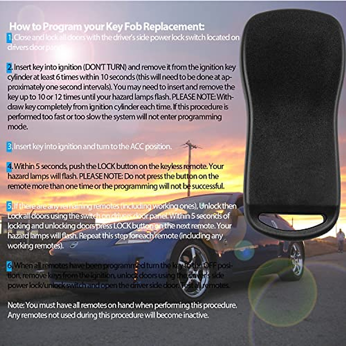 Remote Key Replacement for FCCID: KBRASTU15 CWTWB1U733 fits for 2003 2004 2005 2006 2007 2008 2009 Nissan 350Z Altima Nissan Armada Maxima Murano Quest/ 2007-2015 Nissan Sentra Versa Keyless Entry