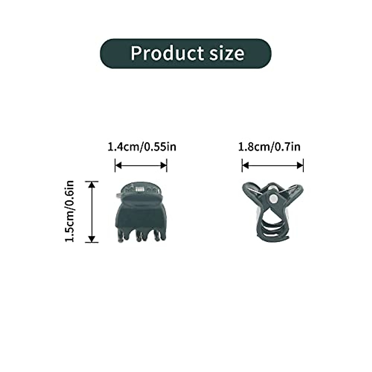 KINGLAKE Orchid Clips,Plant Support Clips,Garden Flower Vine Clips,100 Pcs Garden Cymbidium Clips to Keep Stems Vines Grow Upright,Dark Green