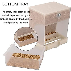 Fallaloe Automatic Bird Feeder - No-Mess Bird Feeder,Parrot Feeding cage Accessories,Suitable for Small and Medium Parrotsand Birds Seed Feeder for(1pcs)