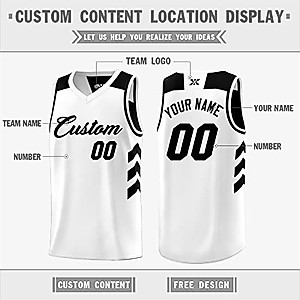 Custom Men Youth Reversible Basketball Jersey Athletic Performance Shirts Personalized Team Name Number