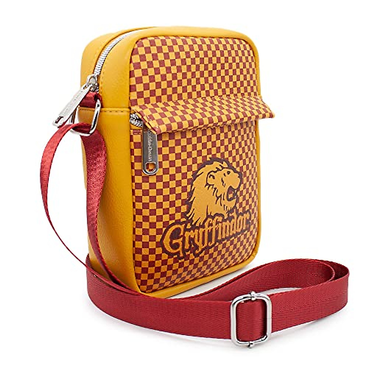 Buckle Down Harry Potter Bag, Cross Body, Gryffindor, Checker, Vegan Leather