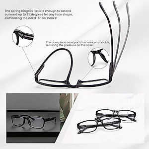 BLS BLUES Reading Glasses Men/Women, Eyeglasses, Blue Light Readers for Men/Women, Computer Eye Glasses, Cheaters