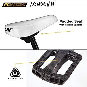 Eastern Bikes Eastern BMX Bikes - Lowdown Model 20 Inch Bike. Lightweight Freestyle Bike Designed by Professional BMX Riders at (White)