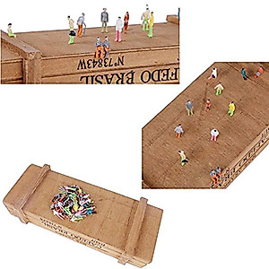 N/C 100 Pcs 1:100 HO Scale Models People Set, Hsxxf Tiny People Model People Hand Painted Figures DIY Resin Colorful Painted Mixed Seated Sitting Pose (1:100)